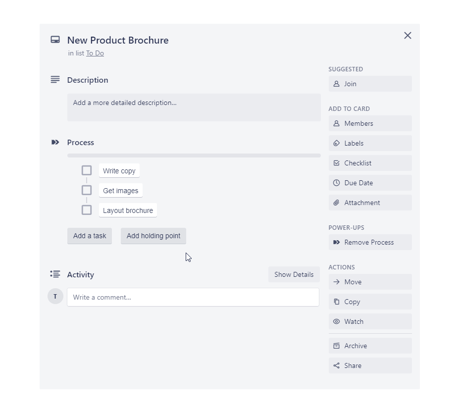 Trello Power-Up | Processes for Trello